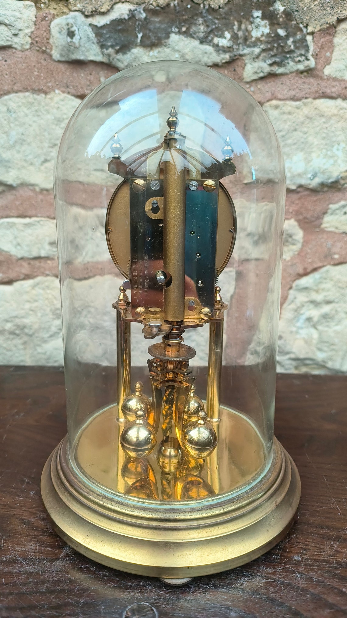 Lovely Vintage KUNDO 400-day Torsion Clock German Anniversary Mantel ...