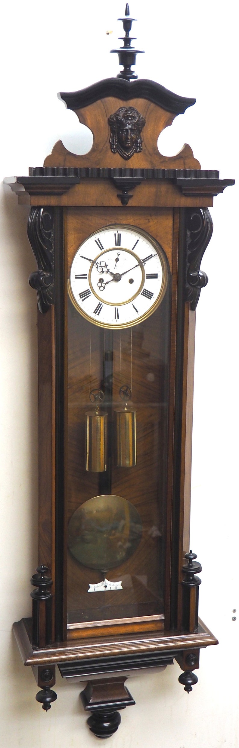Fine Victorian 8-day Wall Clock – Antique Striking Vienna Wall Clock - Etsy