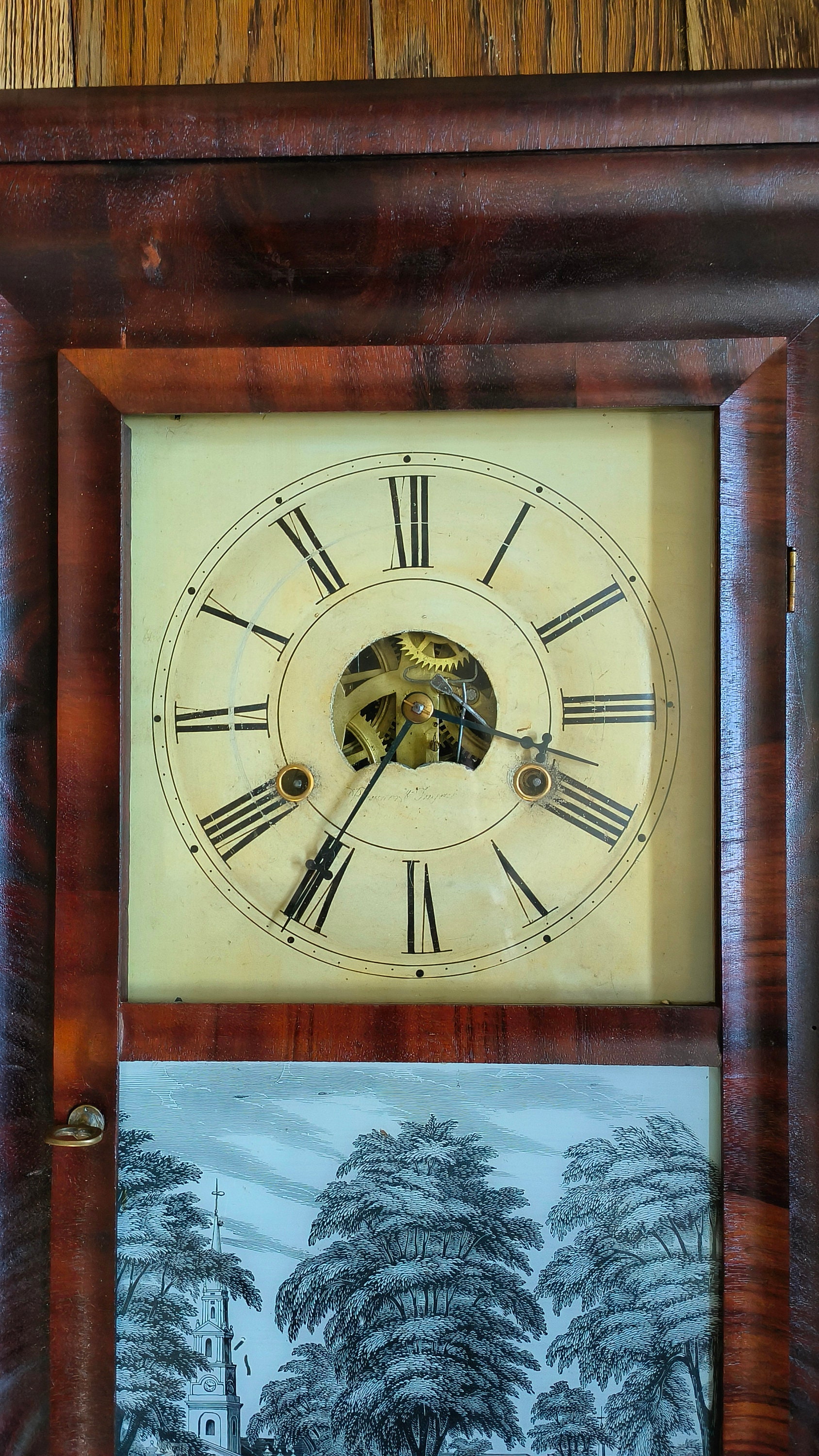 Antique American Jerome New Haven Wall Clock - Etsy