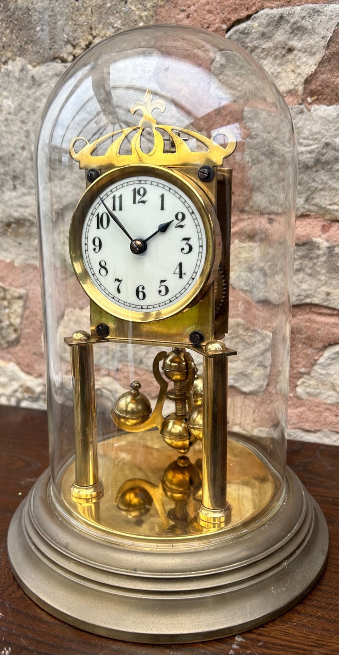 Rare German 400-day Torsion Clock German Anniversary Clock Mantel Clock ...