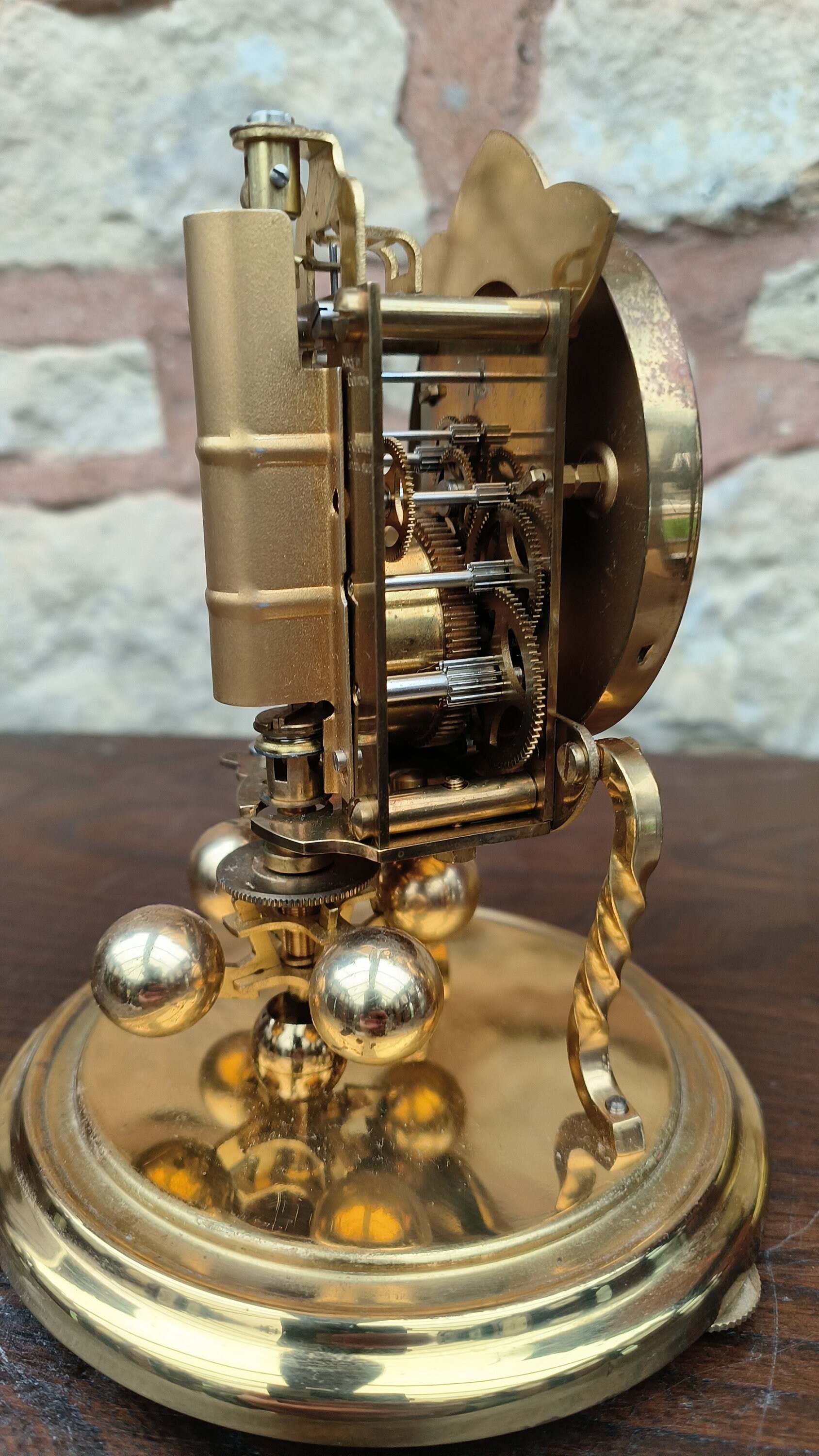 Exquisite Vintage Kundo Torsion Clock German Anniversary Mantel Clock ...