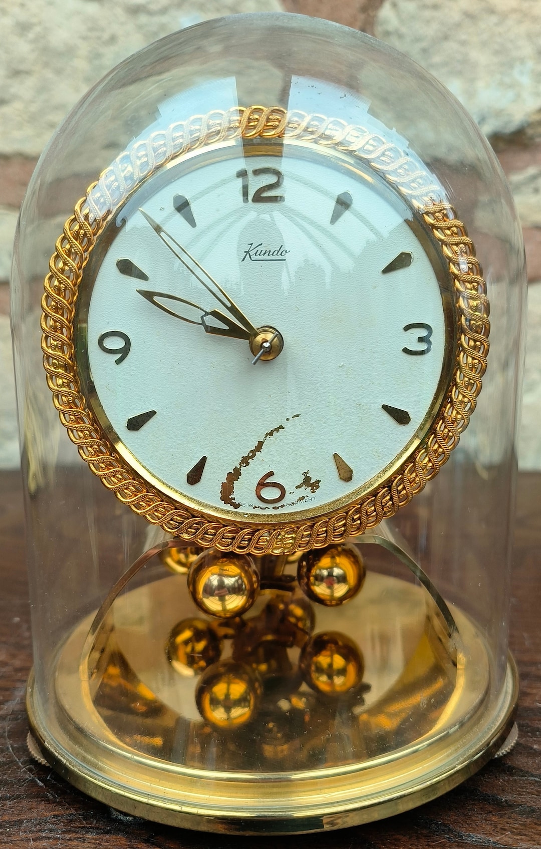 Attractive Vintage Kundo Torsion Clock - German Anniversary Mantel ...