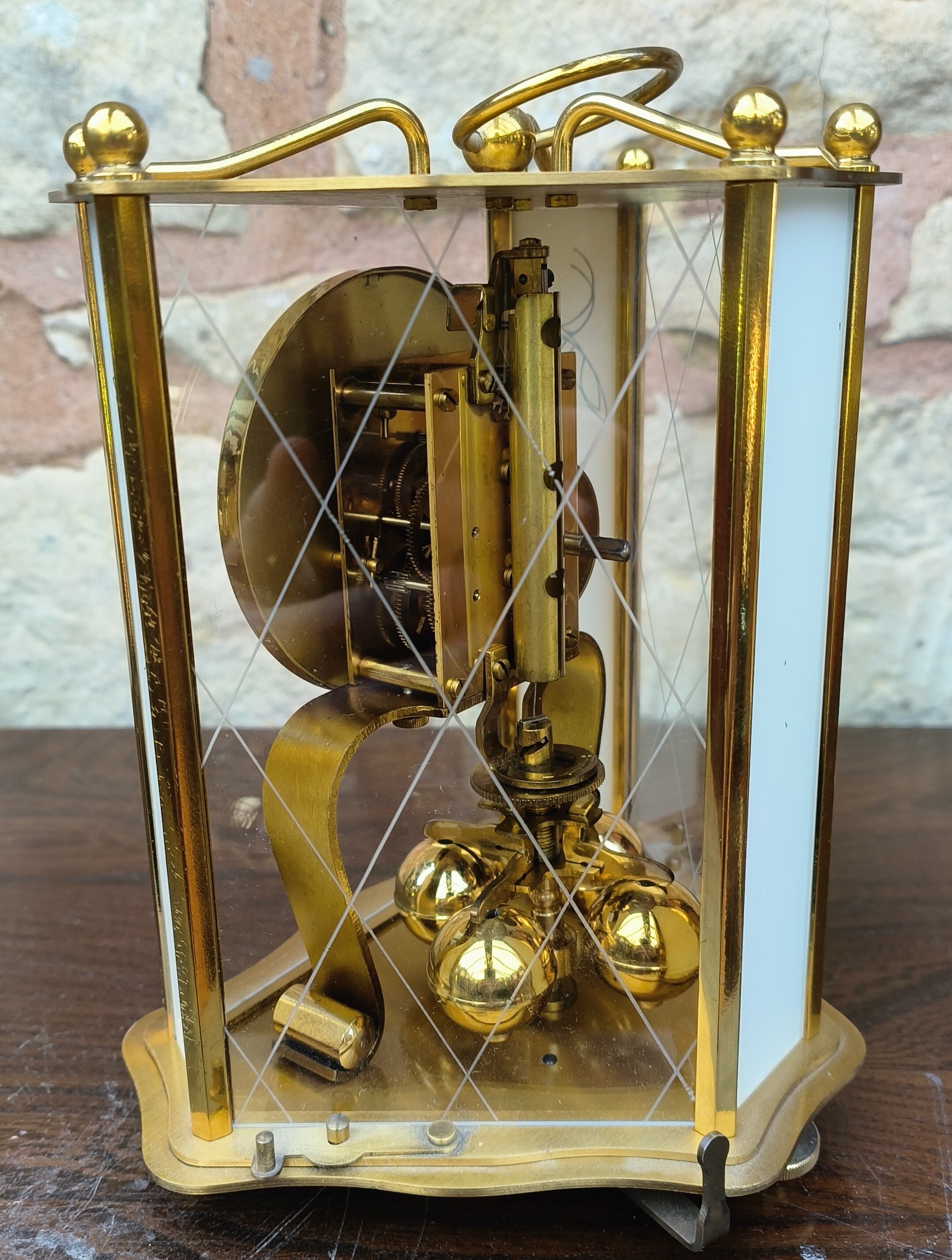 Lovely Vintage Kundo 400-day Torsion Clock German Anniversary Mantel ...