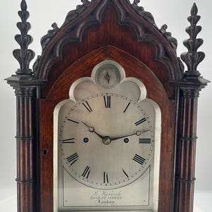 Exquisite Victorian Twin Fusee Gothic Bracket Clock R Warwick London Ca ...