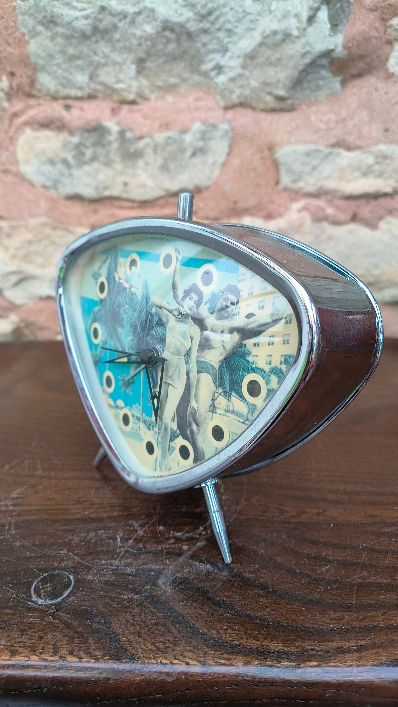 Vintage Retro REX Bodybuilder Chrome Alarm Clock - Etsy