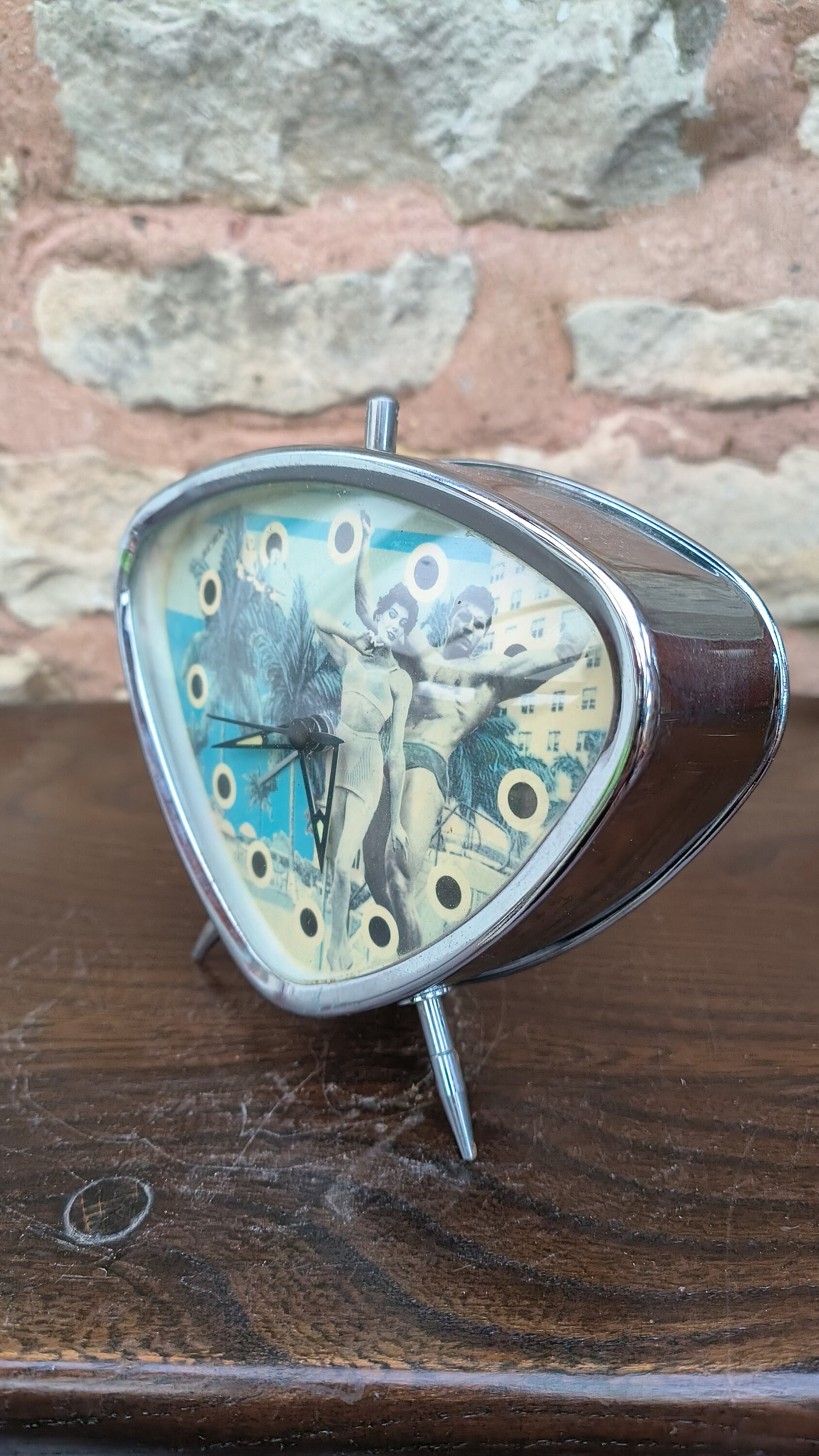 Vintage Retro REX Bodybuilder Chrome Alarm Clock - Etsy