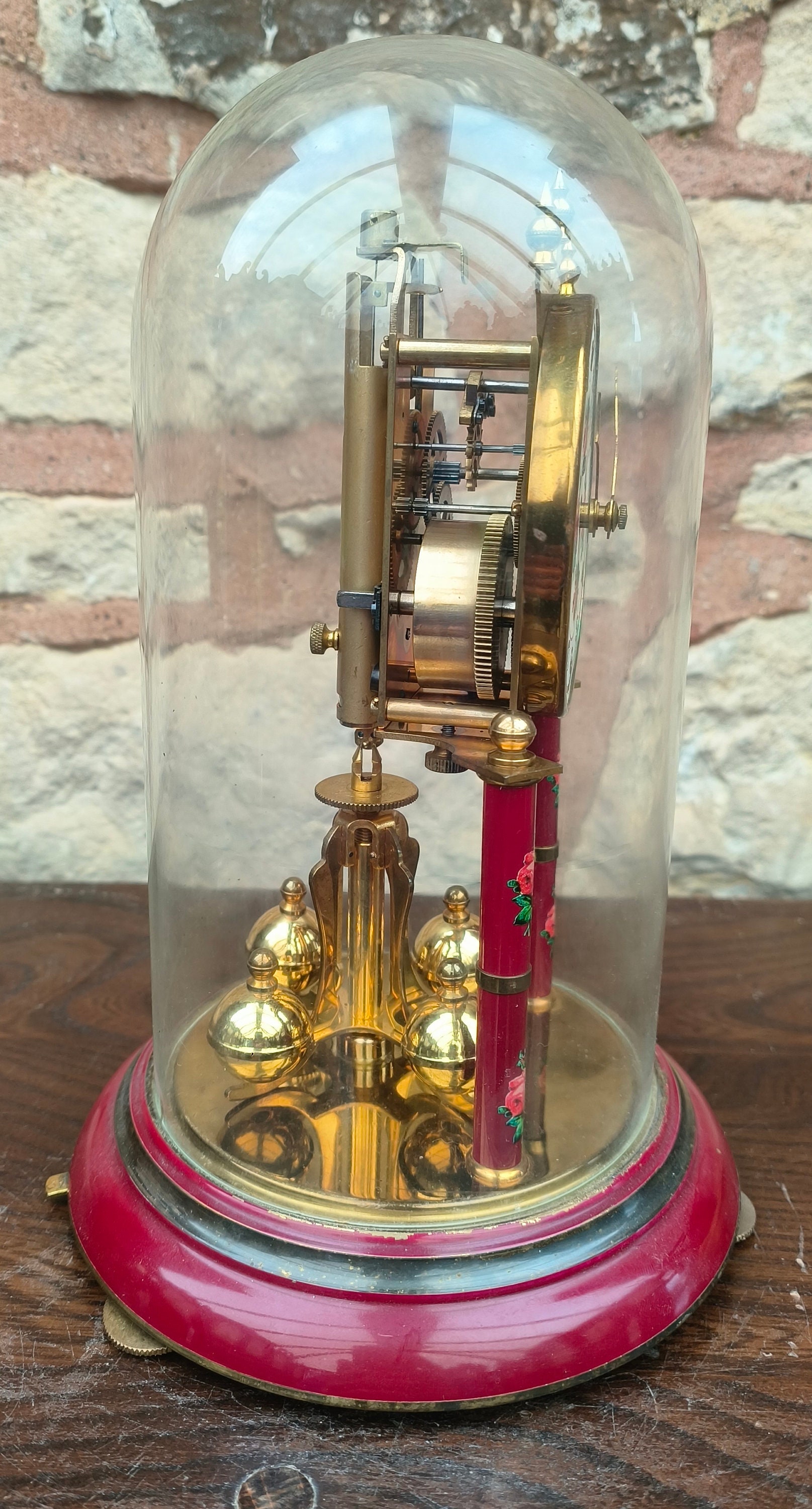 Lovely Vintage Prescott 400-day Torsion Clock German Anniversary Mantel ...