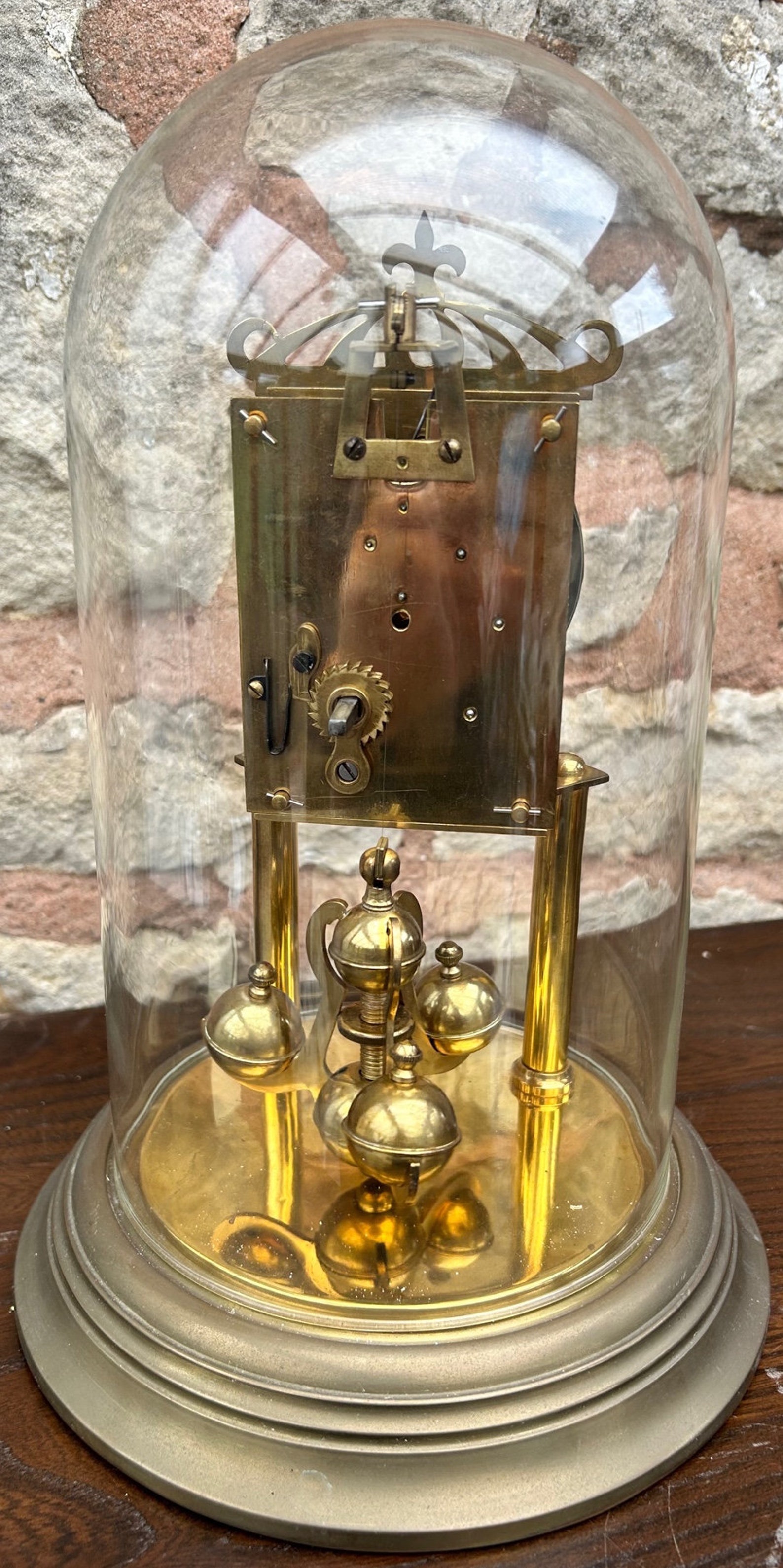 Rare German 400-day Torsion Clock German Anniversary Clock Mantel Clock ...