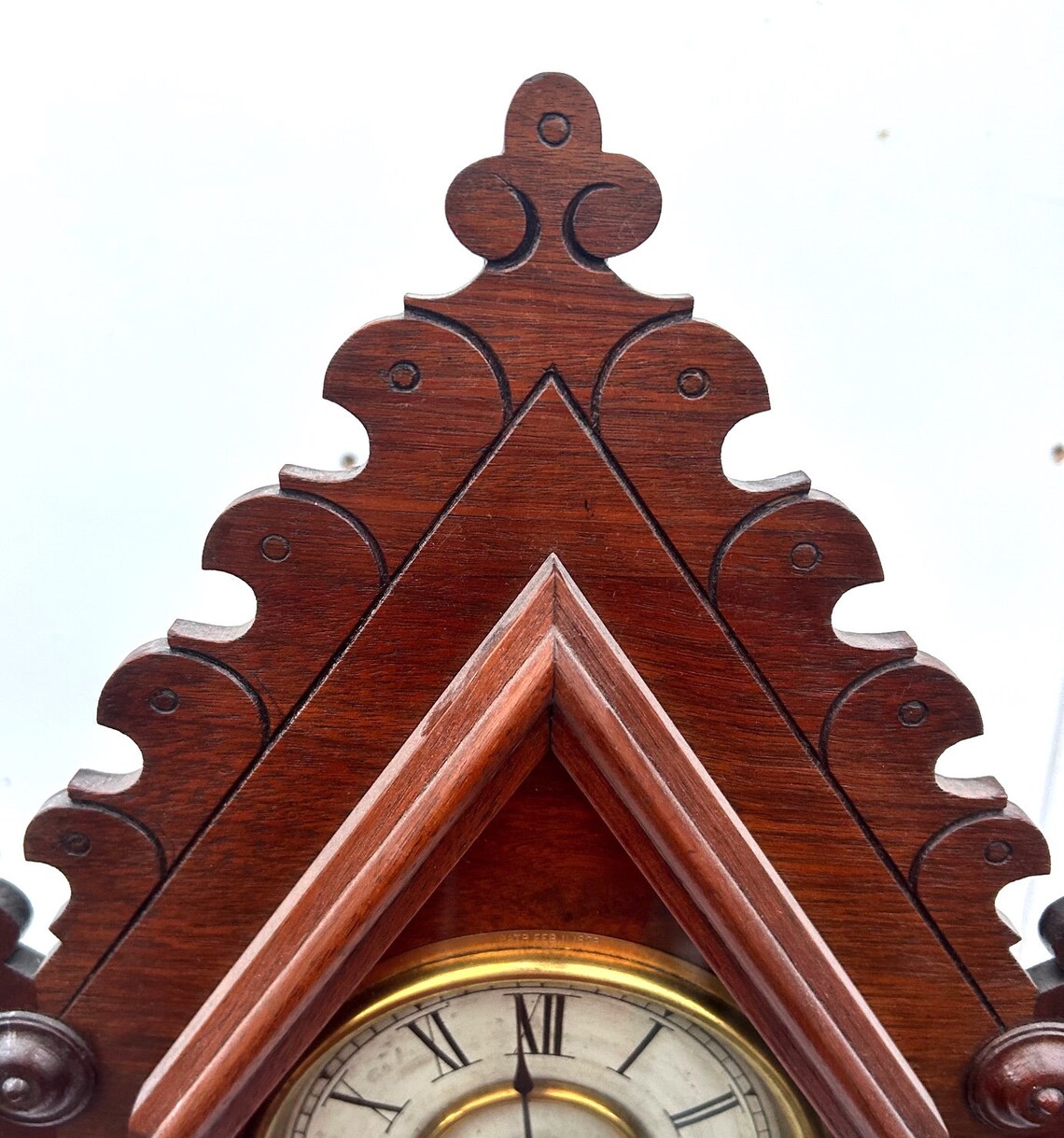 Super Rare American Gingerbread Mantel Clock Antique 8 Day Striking ...