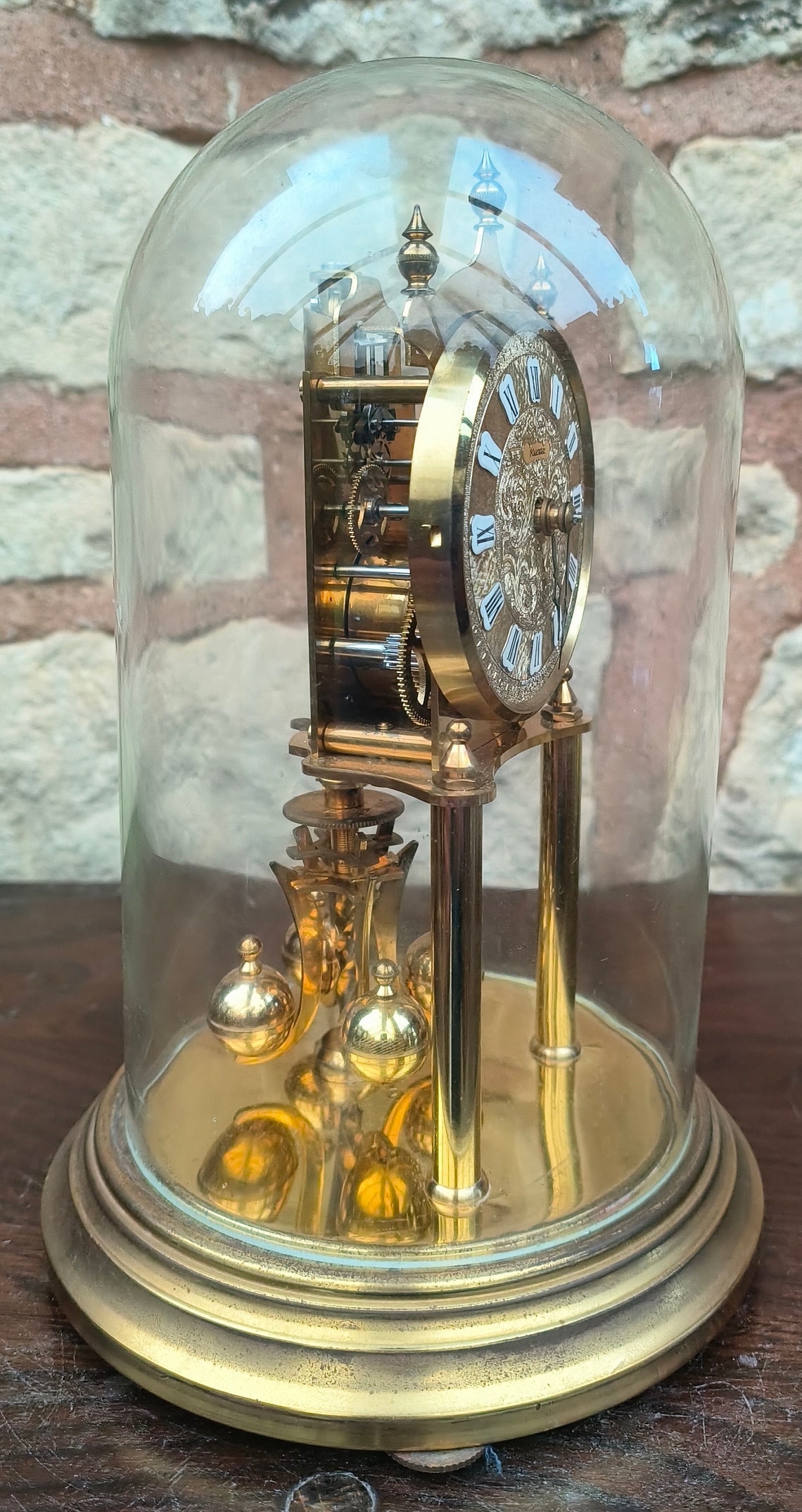 Lovely Vintage KUNDO 400-day Torsion Clock German Anniversary Mantel ...