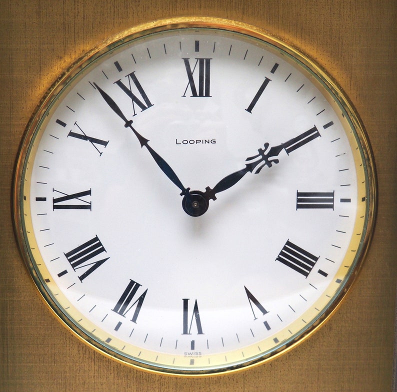 Impressive Solid Brass Looping 8-day Mantel Clock Large Striking Swiss ...