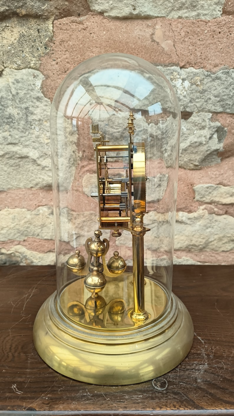 Miraculous Antique German 400-day Torsion Clock German Anniversary ...