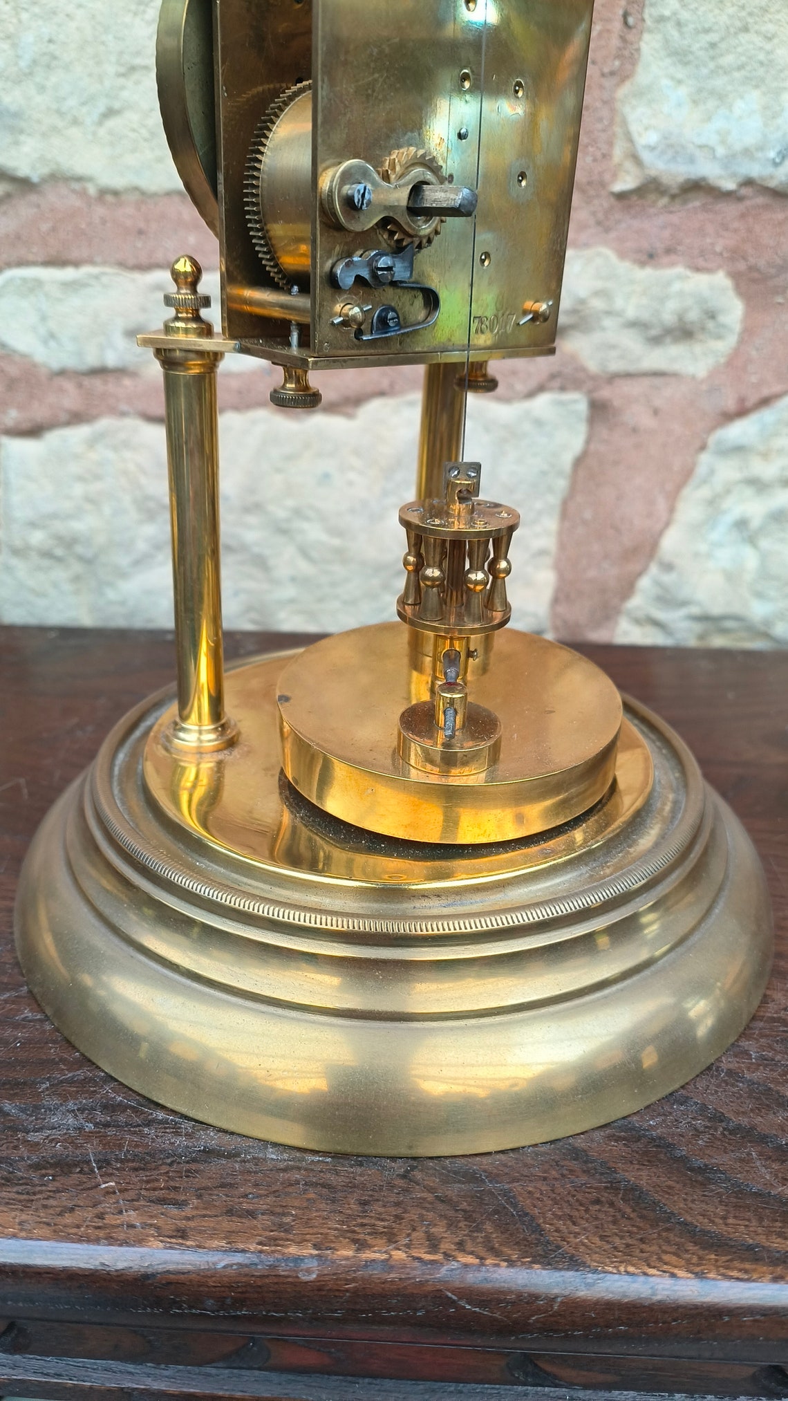 Exquisite Antique German 400-day Torsion Clock German Anniversary Clock ...