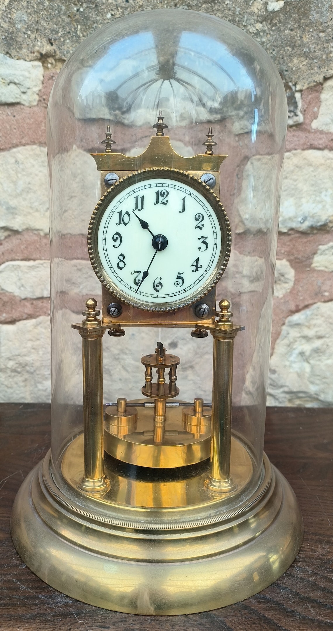 Exquisite Antique German 400-day Torsion Clock German Anniversary Clock ...