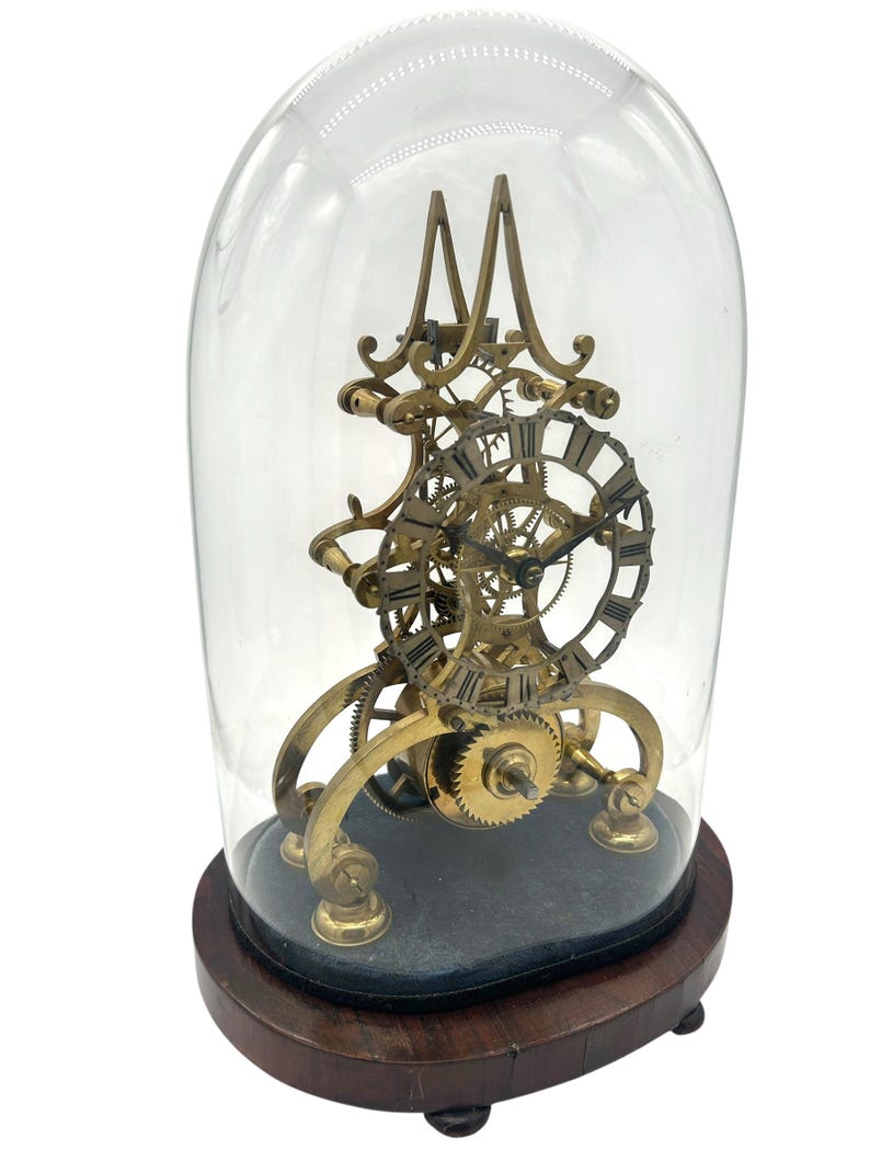 Awesome Rare Victorian 6 Spoke Wheel Skeleton Mantel Clock - Ca1870 - Etsy
