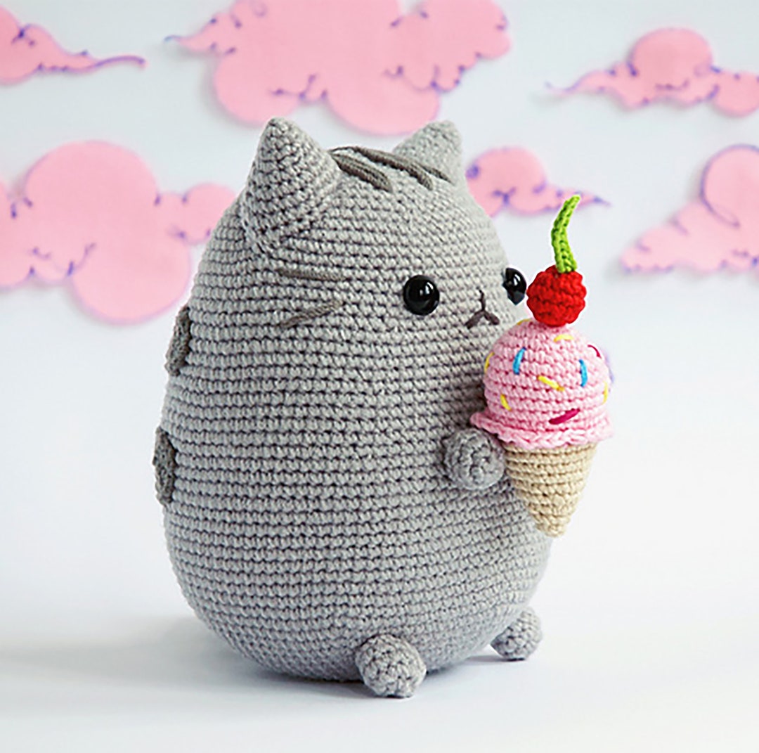 Pusheen With Ice Cream Crochet Pattern PDF Instant Download - Etsy