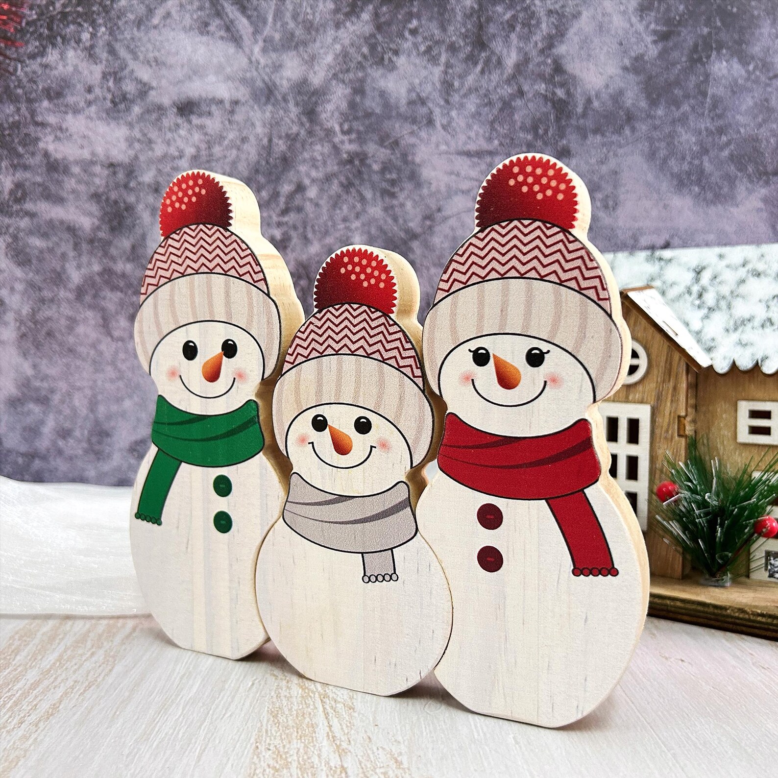 Wooden Snowman Puzzle,customized Christmas Snowman Gifts,christmas ...