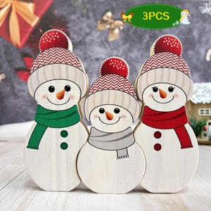 Wooden Snowman Puzzle,customized Christmas Snowman Gifts,christmas ...