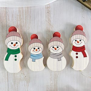 Wooden Snowman Puzzle,customized Christmas Snowman Gifts,christmas ...