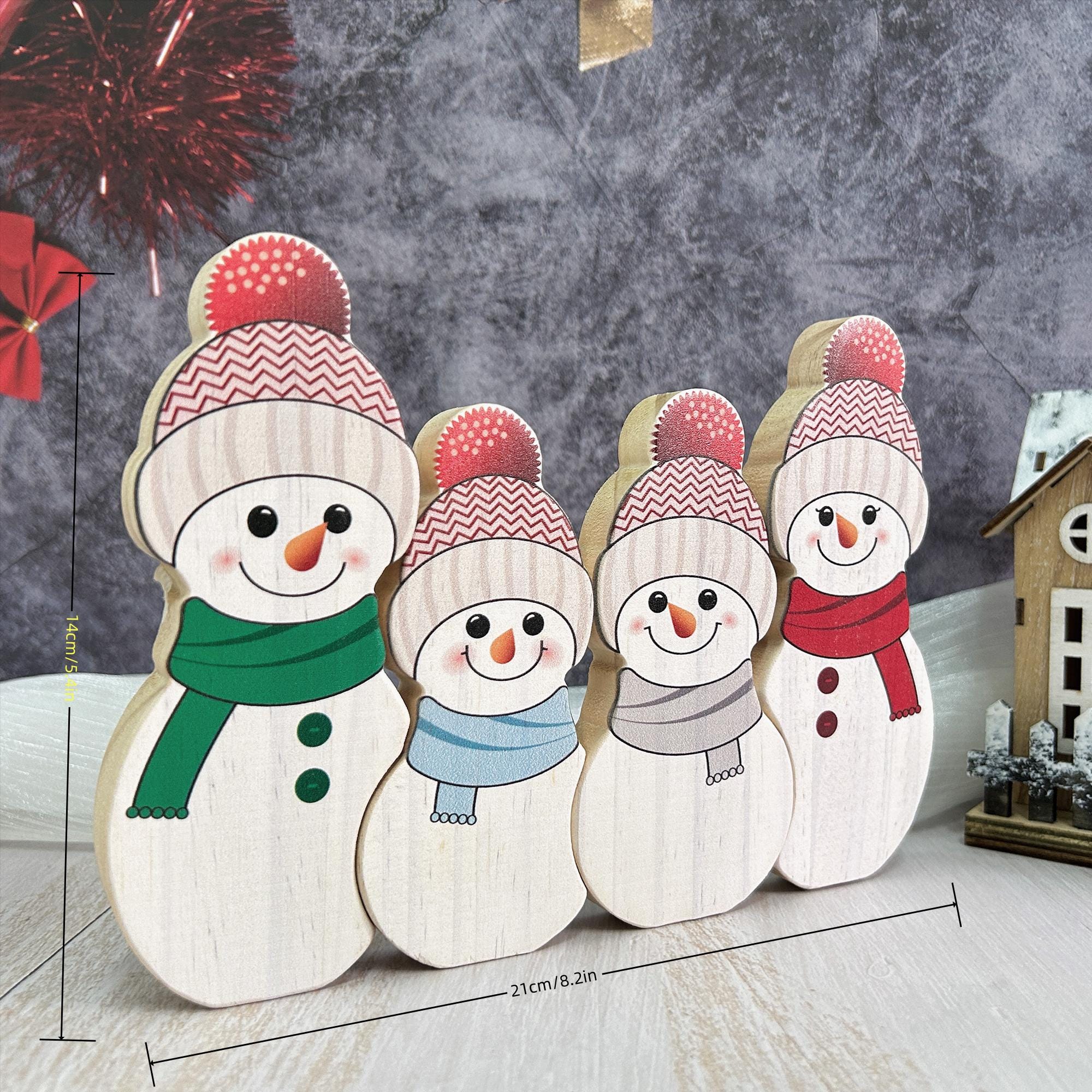 Wooden Snowman Puzzle,customized Christmas Snowman Gifts,christmas ...