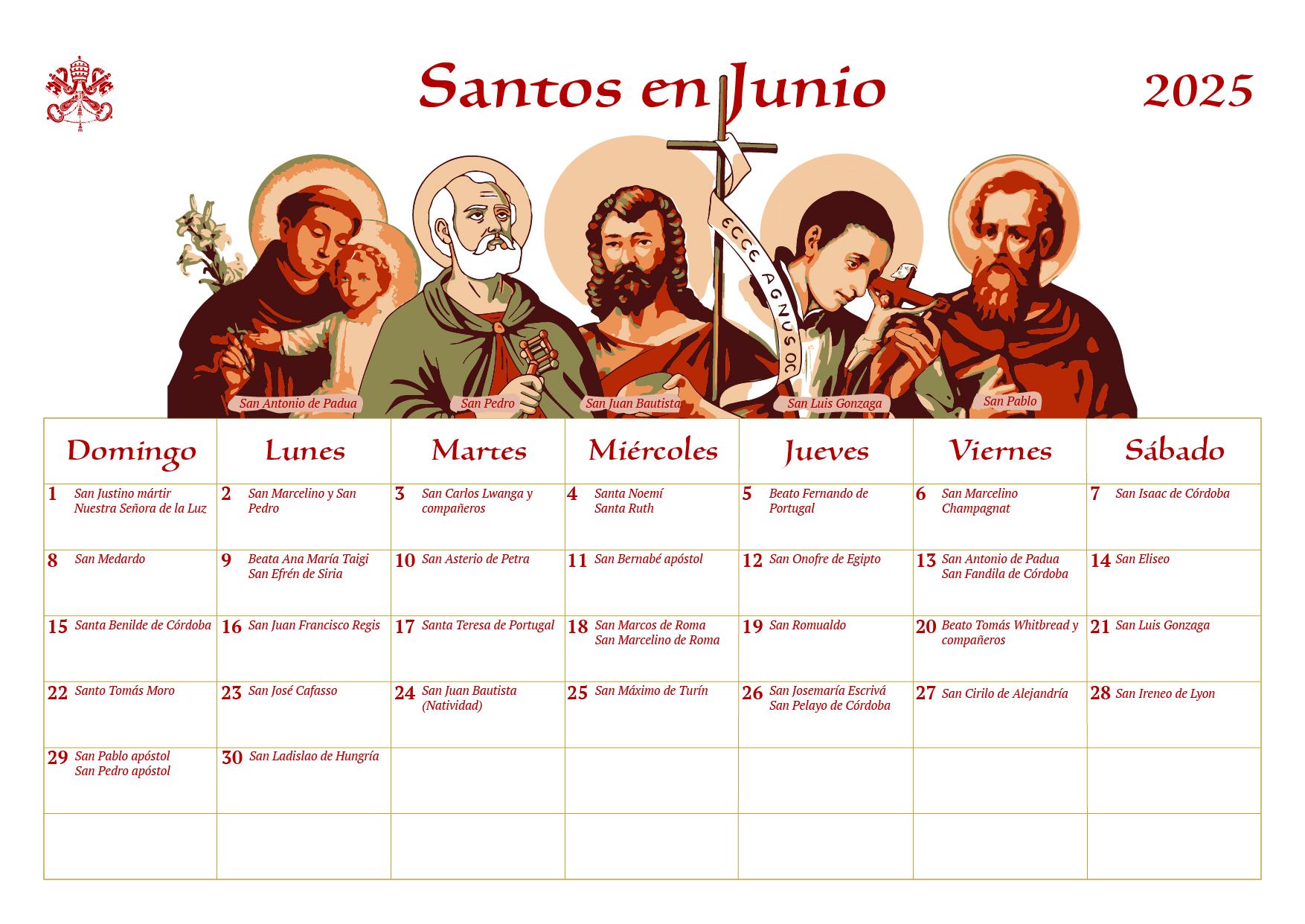 2025 Catholic Saints Digital Calendar | Celebrate the Saint of Each Day ...