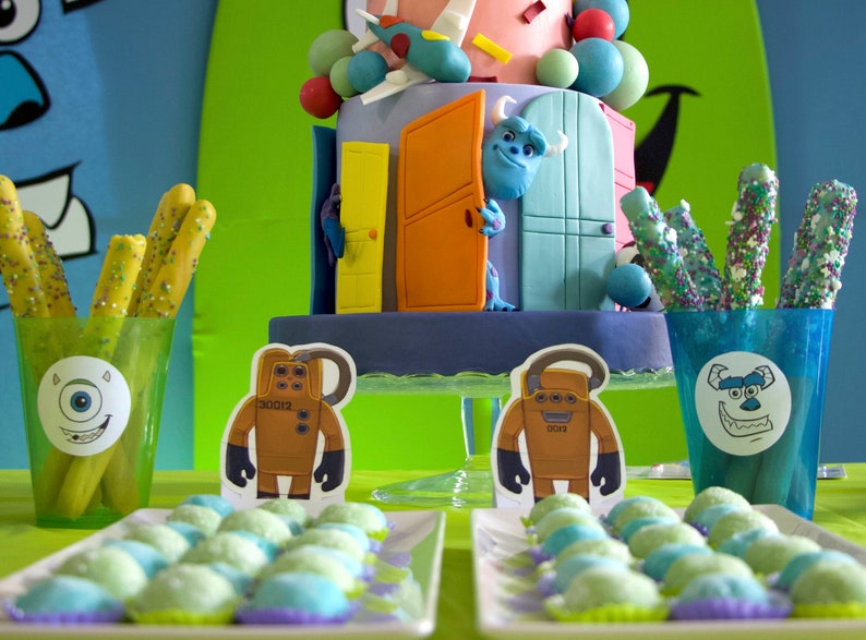 Printable Monsters Inc Labels for Popcorn Buckets Party Decoration - Etsy