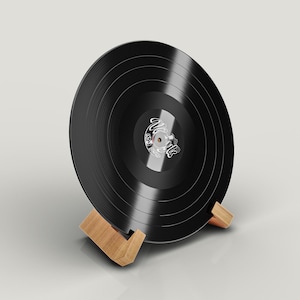 Vinyl Record Stand - an Elegant Display Shelf Made From Solid Wood - A ...