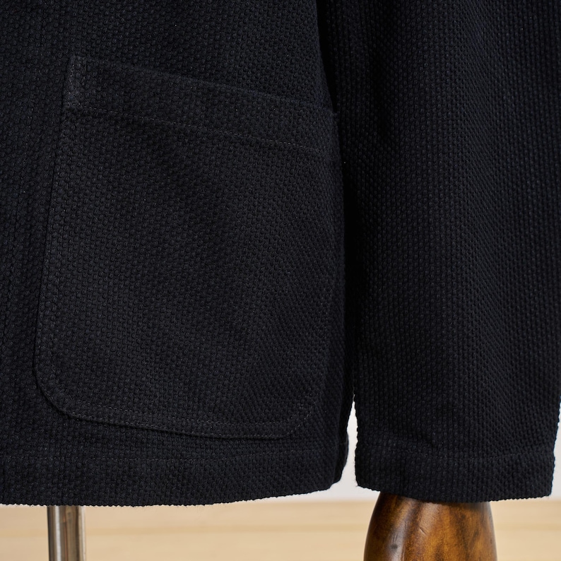 Vintage Indigo Dyed Japanese Work Jacket: Sashiko Stitching, Kendo ...