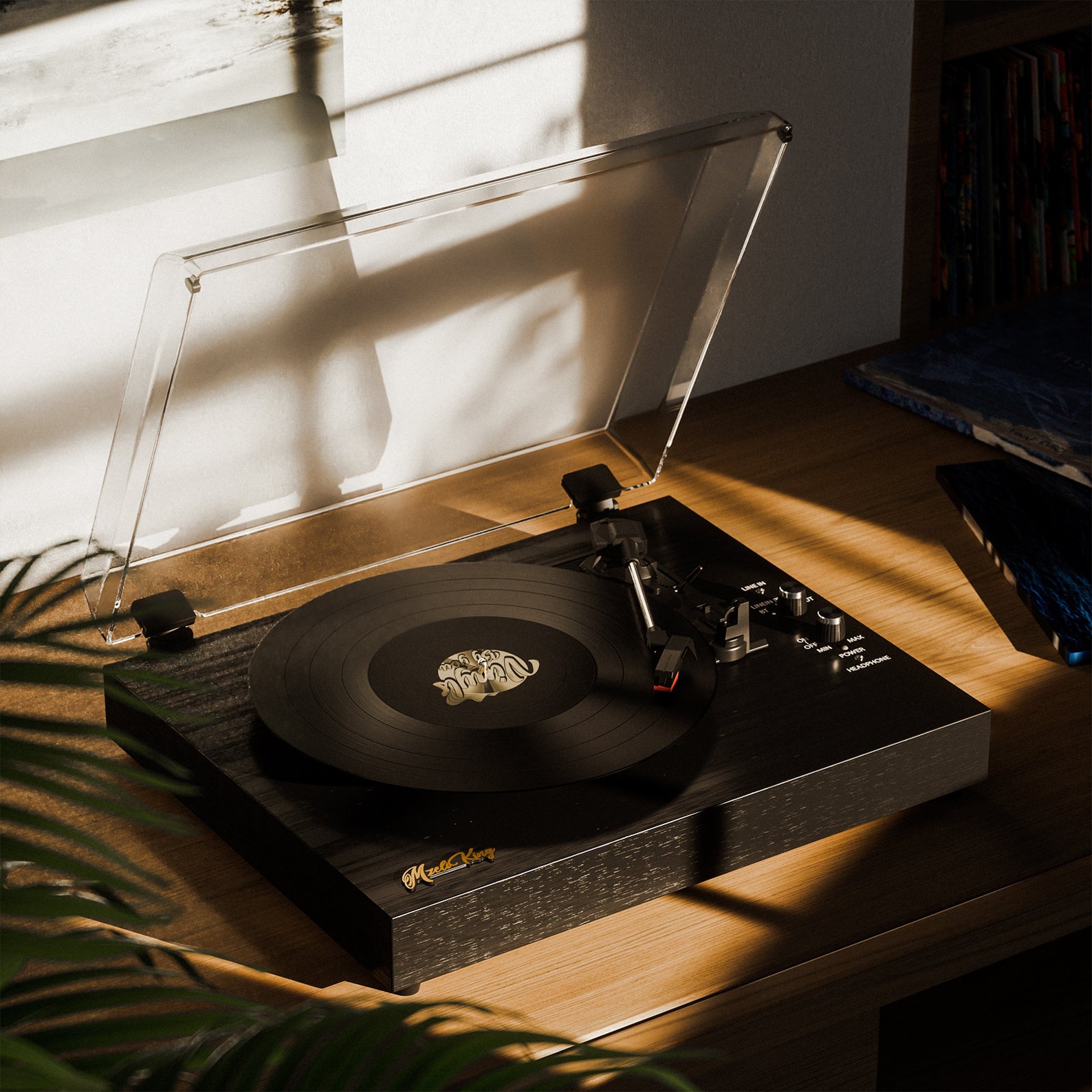 Vintage Vinyl Record Player With Built-in Speakers: Bluetooth Turntable ...
