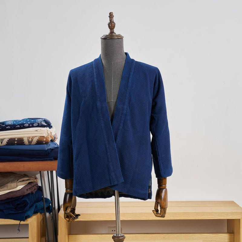 Handmade Indigo Coat - Etsy