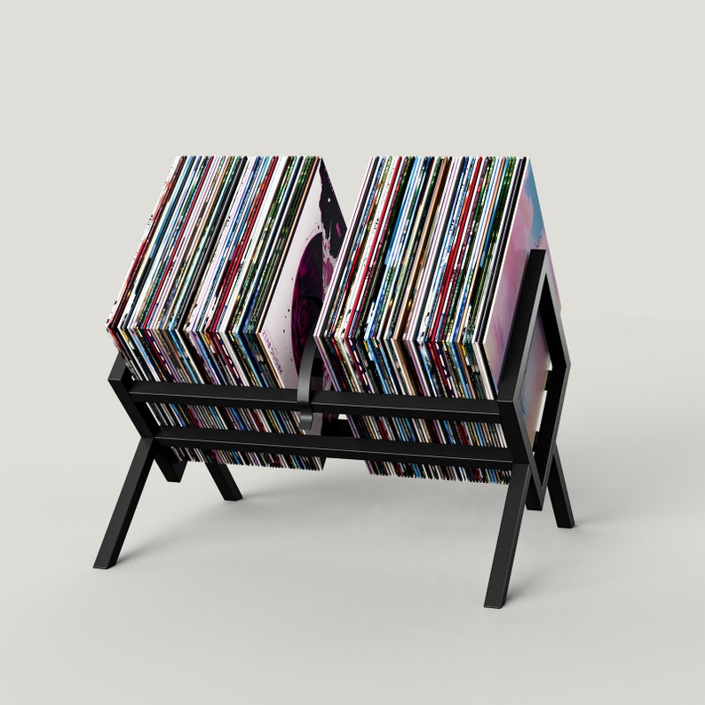 Vinyl Record Rack, Vinyl Record Stand, LP Holder, Minimalistic Vinyl ...
