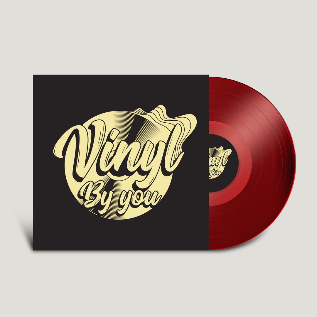 Custom Red Vinyl Record 12 Inch Personalized Vinyl Record: Your Best ...