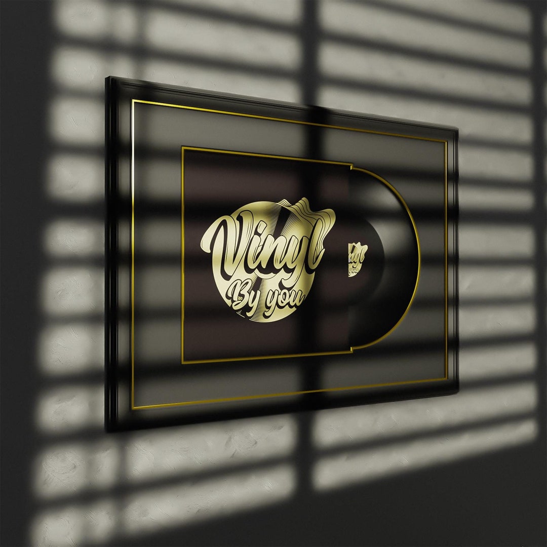 Black 12" Vinyl LP Collection Record Album Cover Display Frame, Home ...