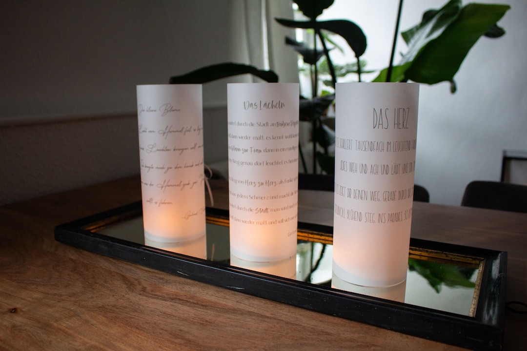 Poem Set, Poem, Tea Light, Cover, Lyrics, Decoration, Aesthetics ...