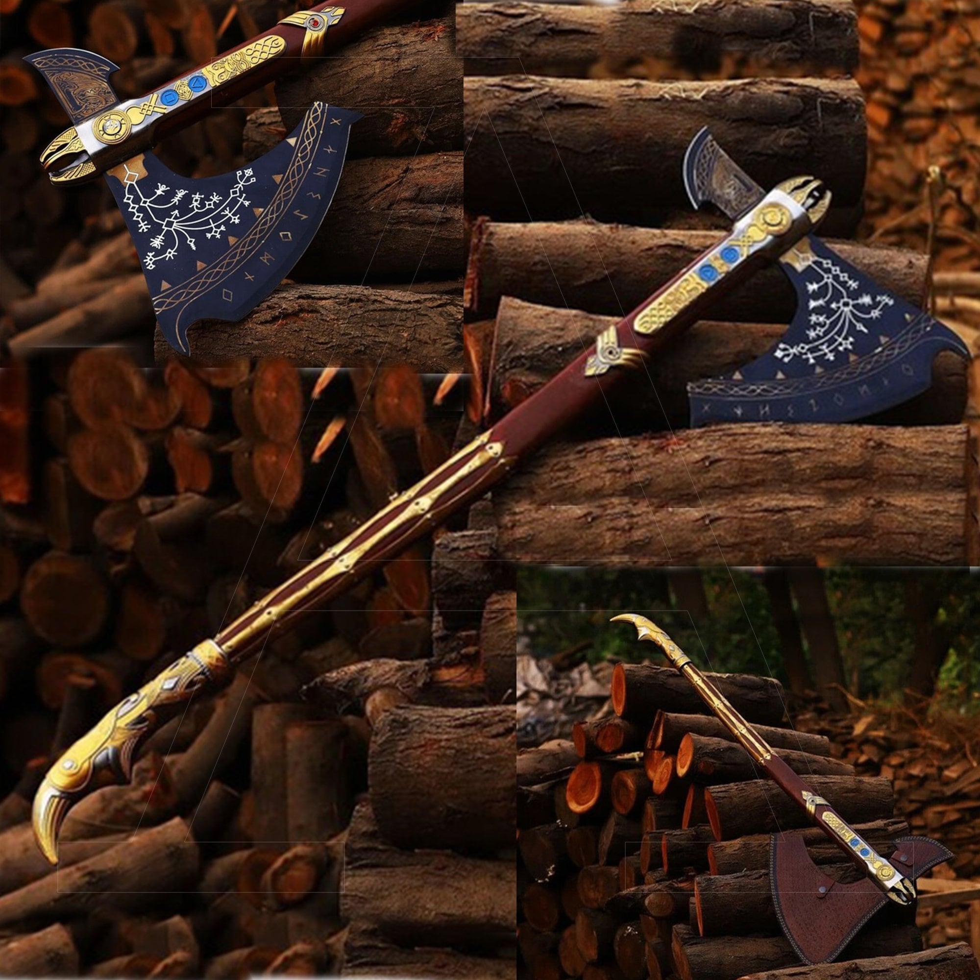 God of War Leviathan Axe Replica Kratos Axe Ideal for Cosplay ...