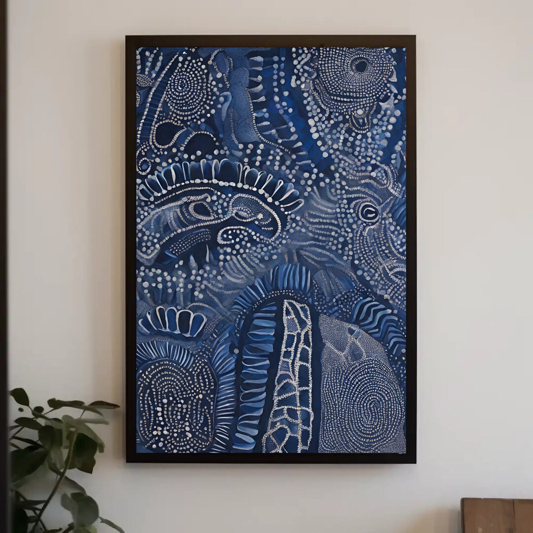 Australian Outback Blue Digital Download, Contemporary Art, Minimalist ...