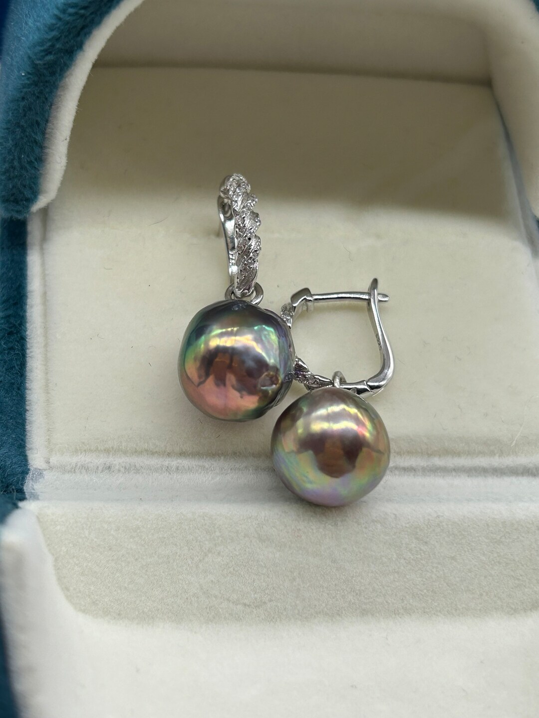 Claude Monet Baroque Earrings, High Luster Top Quality, Baroque Pearl ...