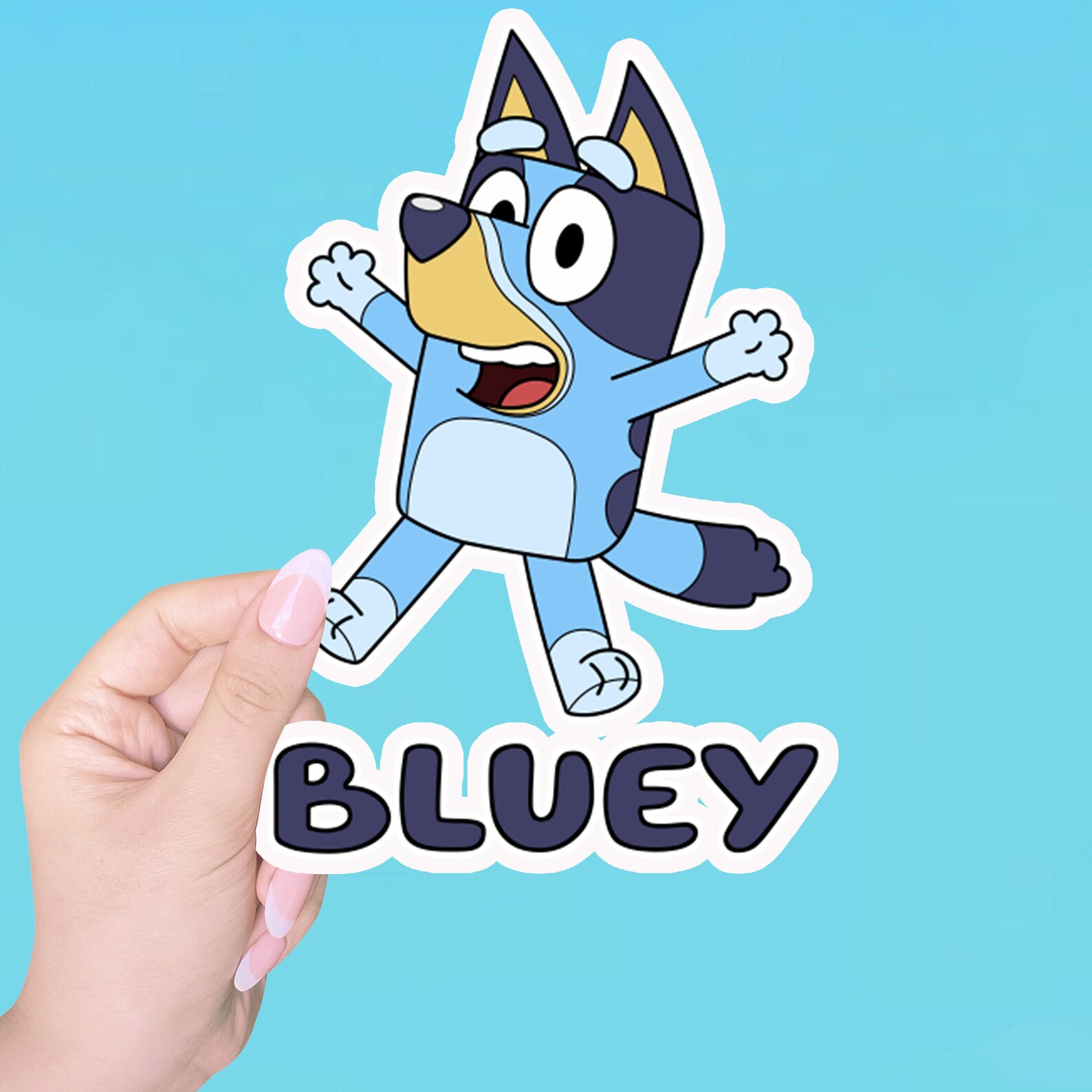 Bluey Sticker Bluey Stickers Waterproof,family Stickers, Laptop ...