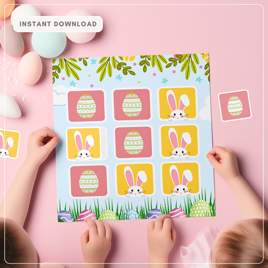 Daycare Printables Easter Egg Tic Tac Toe Kindergarten Activity Page ...