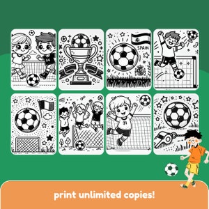 Printable Coloring Book Soccer Coloring Pages Football Activity Pack ...