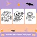 Halloween Coloring Book: Pumpkin, Ghost Activity Pack (digital Download ...