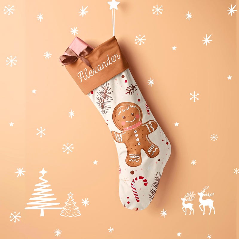 Gingerbread Stocking - Etsy