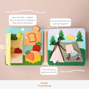 Montessori Busy Book for Toddler Quiet Book Sensory Activity Book ...