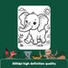 Jungle Animal Coloring Book Printable Safari Pages Kids Activity Ebook ...
