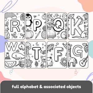 Printable Alphabet Coloring Pages ABC Coloring Book Kids Preschool ...