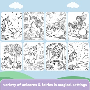Unicorn Coloring Pages: 25 Printable Activity Sheets (digital Download ...