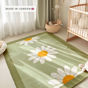 Green Rug Nursery Boho Rug Bedroom Girl Colorful Rug Living Room Plant ...