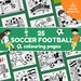 Printable Coloring Book Soccer Coloring Pages Football Activity Pack ...