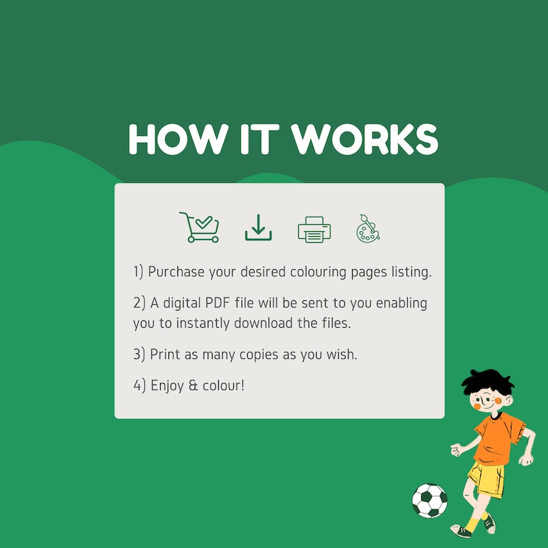 Soccer Printable Coloring Book Kids Football Pages Summer Sports ...