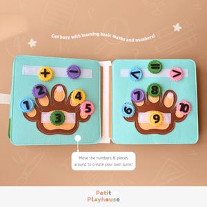 Quiet Book Children Busy Book Toddler Montessori Educational Toys Felt ...